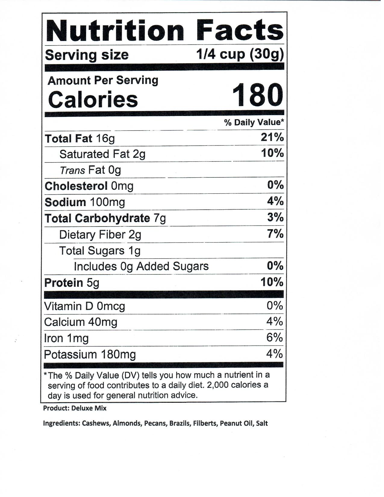 Nutrition – Bassett Nut Company